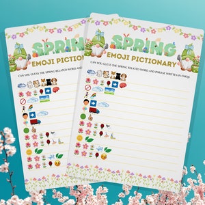 Spring Emoji Pictionary Game, Spring Trivia, Hello Spring, Spring ...