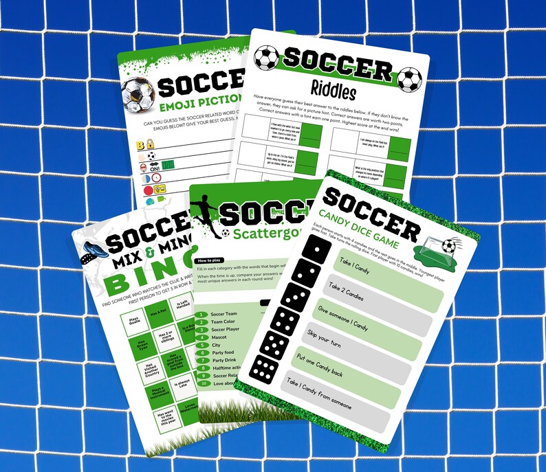 Soccer Game MEGA Bundle, 10 Soccer Games, Futbol Games, World Cup ...