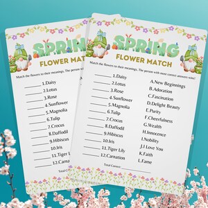 Spring Matching Game, Flower Match, Fun Spring Games, Spring Break, Fun ...