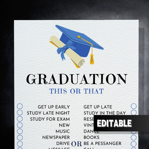 Graduation Games - Etsy