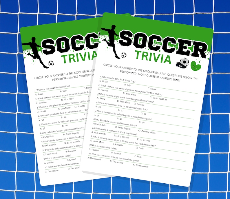 Soccer Trivia Game, Trivia, Futbol Quiz, Family Game Night, Soccer ...