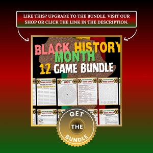 Black History Month Trivia Game, Trivia Game, Black History, Black ...