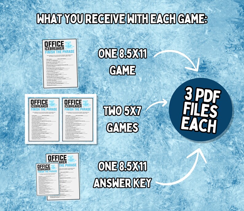 Office Icebreaker Game Bundle, Office Party Game, Office Game, Work ...