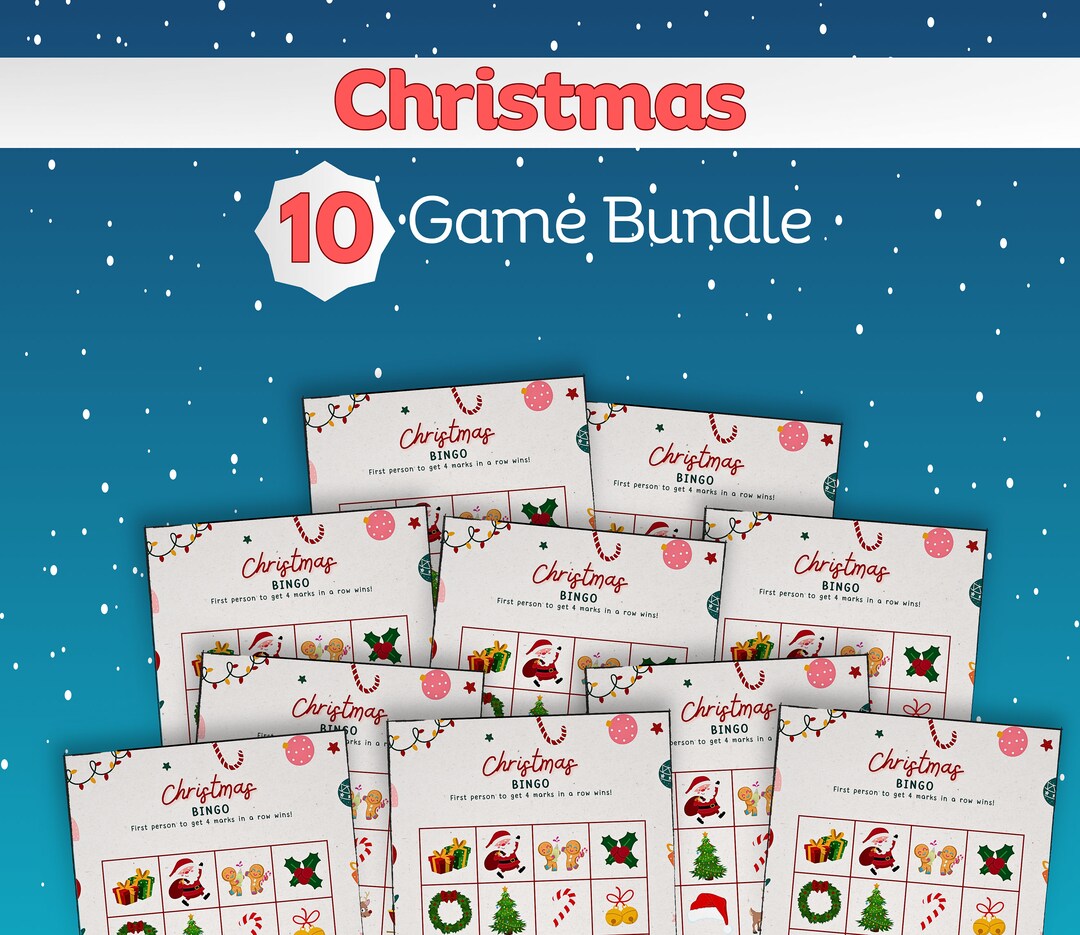 Christmas Game Bundle, Christmas Party Games for All Ages, Christmas ...
