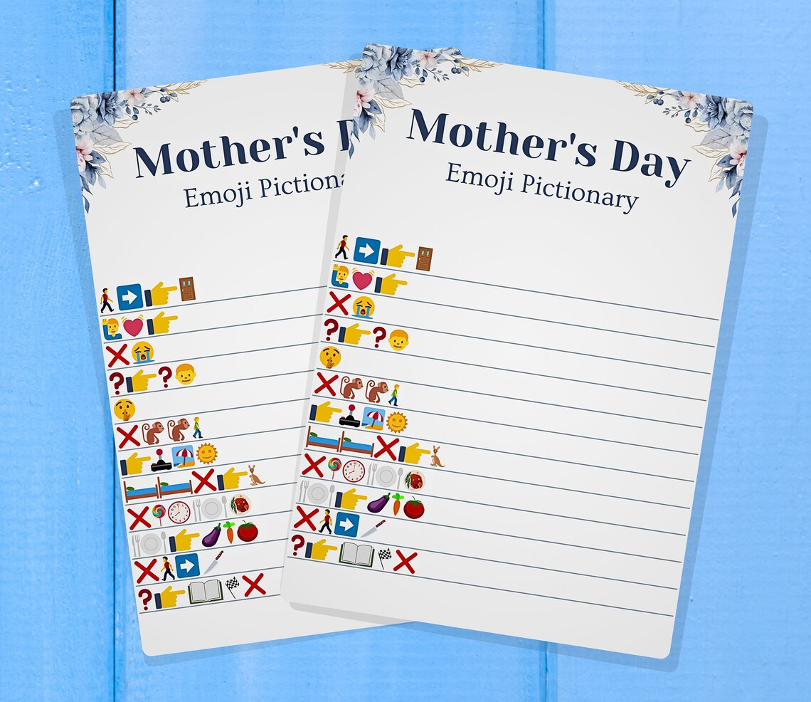 Mothers Day Emoji Pictionary Game, Mom Emoji Quiz, Amazing Mom, All ...