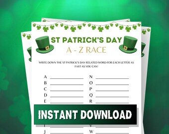 St Patricks Day Word Scramble Game - Etsy