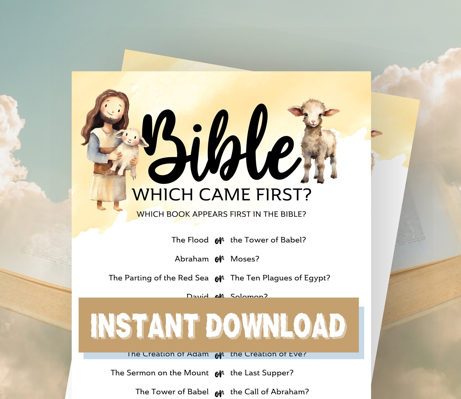Bible Game, Which Came First, History Game, Christian Game, Bible Study ...