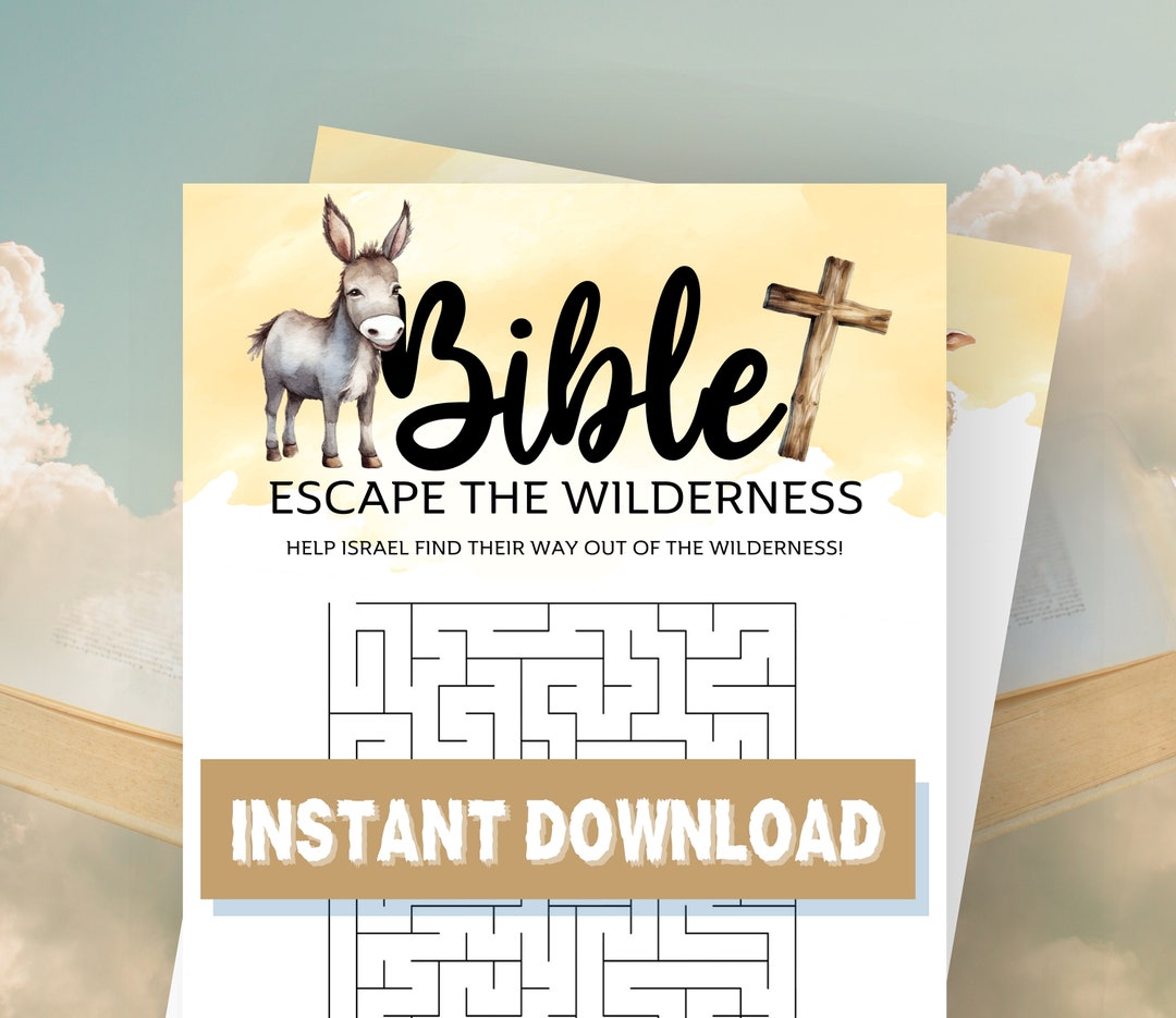 Bible Maze Escape Game, Maze Games, Christian Game, Bible Study ...