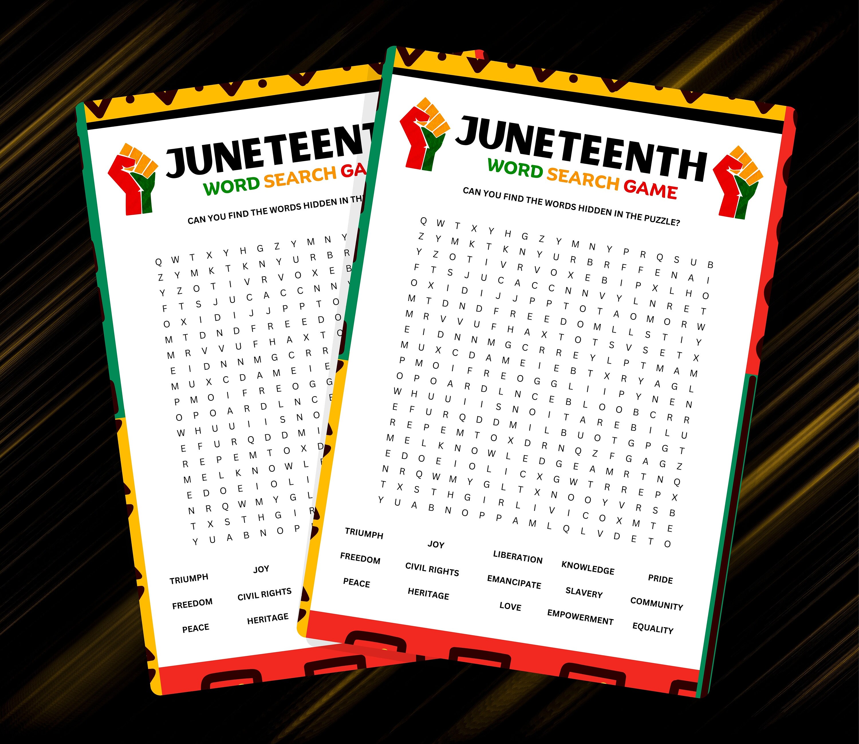 Juneteenth Word Search, Word Search, Fun Juneteenth Activity for Kids ...