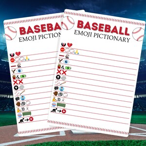 Baseball Emoji Pictionary Game, Emoji Pictionary, Baseball Emoji Quiz ...