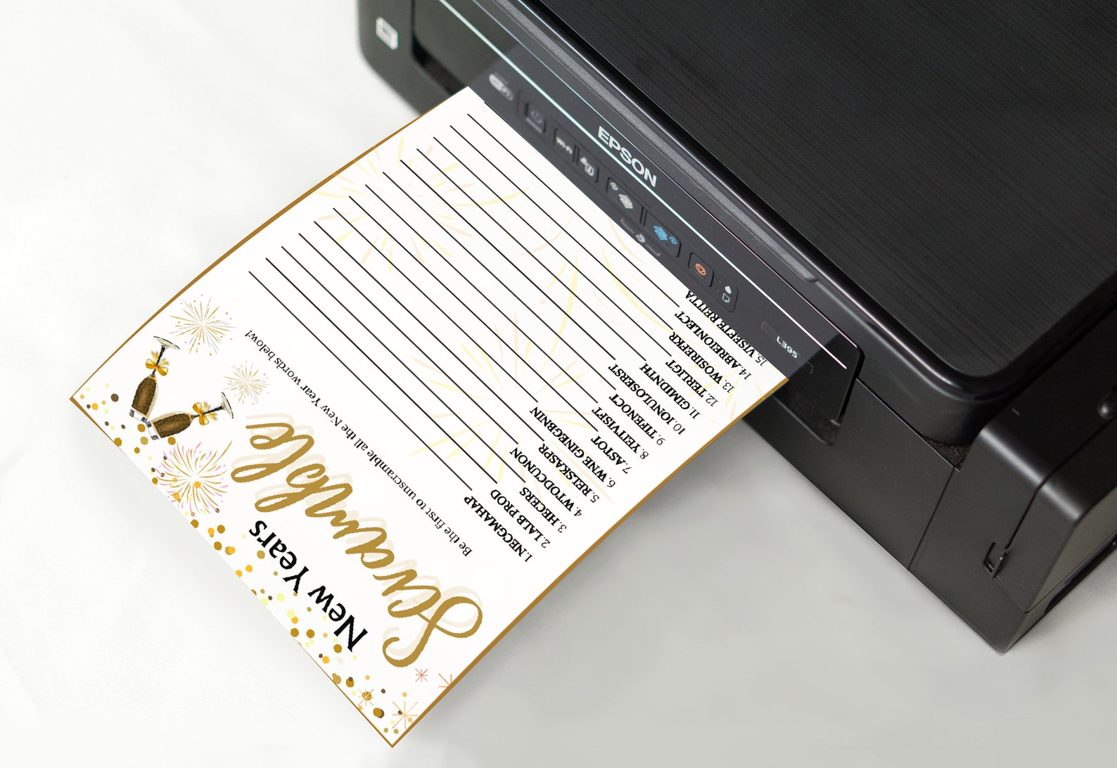 New Years Word Scramble Game, New Years Games Printable, New Years Eve ...