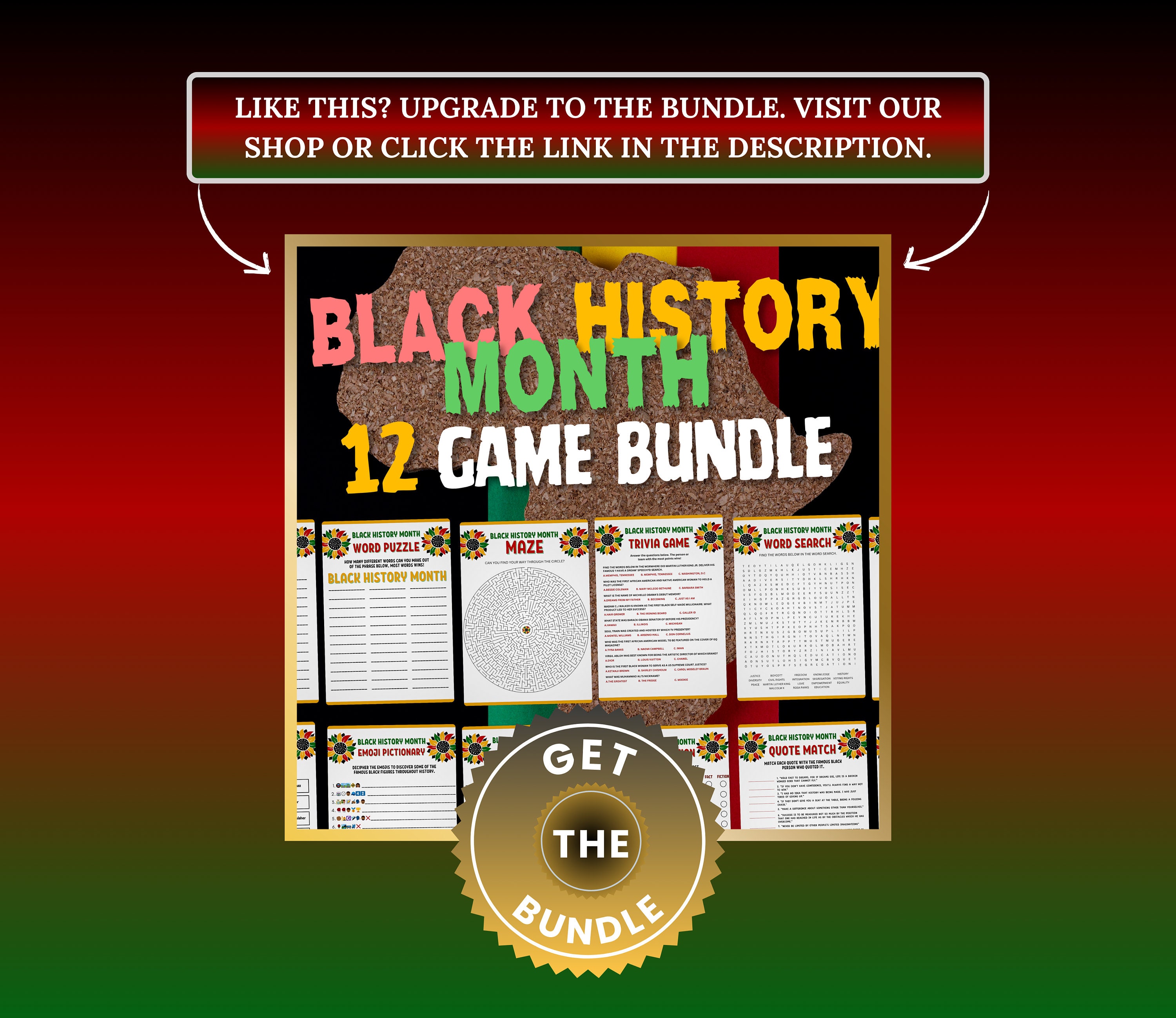 Black History Word Search Game, Black History Games, Black History ...