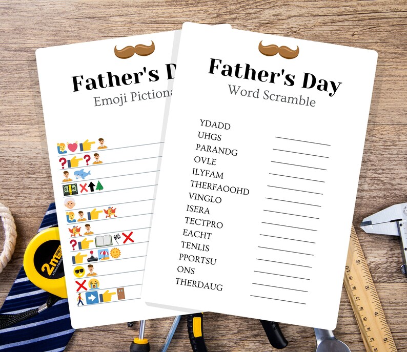 Fathers Day Game Bundle, Fathers Day Games, Dads, Group Games, Fathers ...