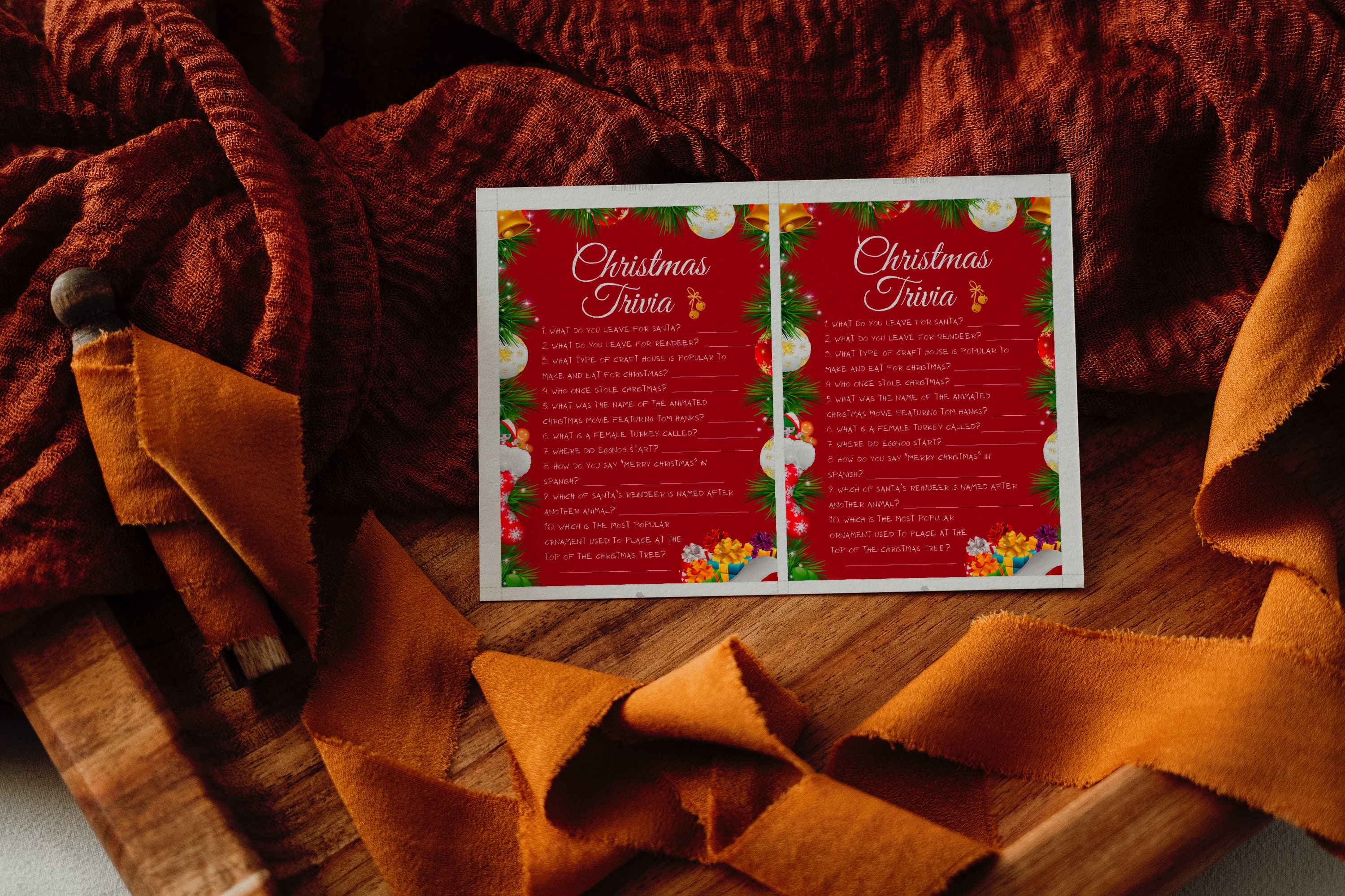 Christmas Trivia Printable, Quick Christmas Trivia Activity, Zoom ...