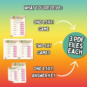 Summer Matching Game, Summer Match Up, Kids Matching Game, Summer ...