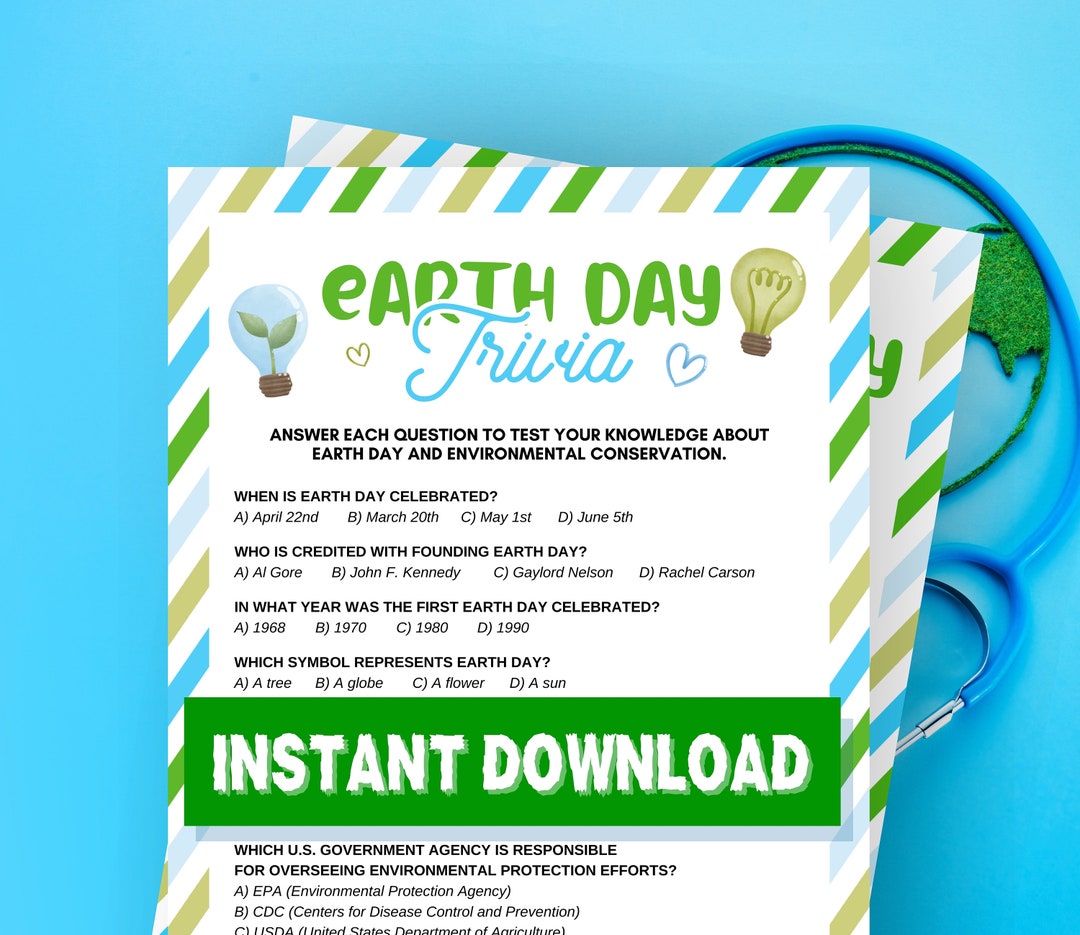 Earth Day Trivia, Trivia Game for Earth Day, Earth Day is Everyday ...
