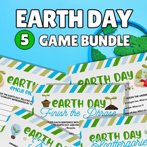 Earth Day Game Bundle, Earth Day Games, Zero Waste, Earth Day Activity ...