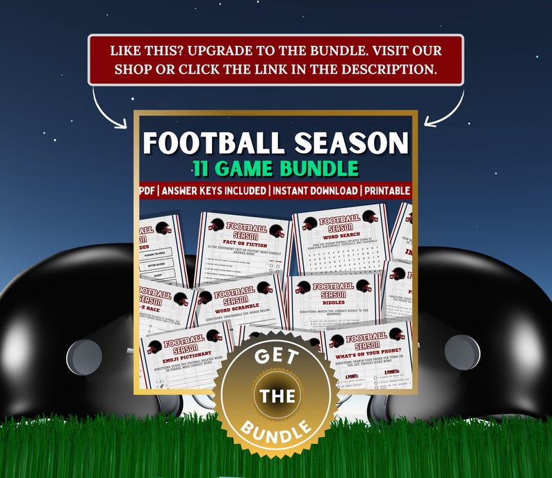 Football Season Riddles Game, Football Riddles, Watch Party Game ...