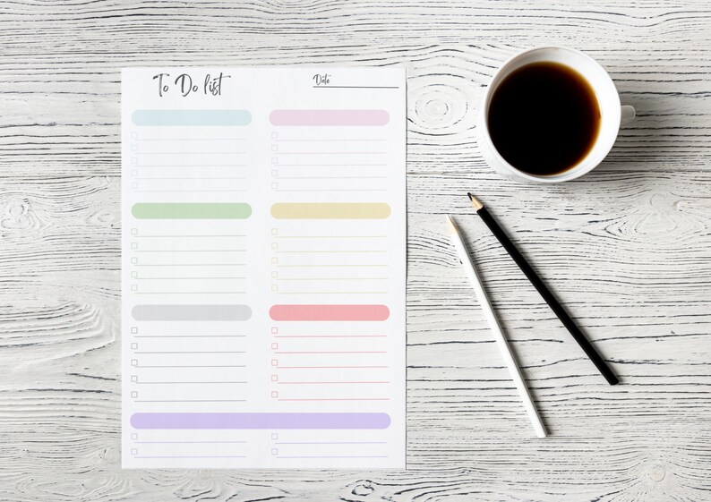 To Do List, to Do List Template, Blank to Do List, Printable ...