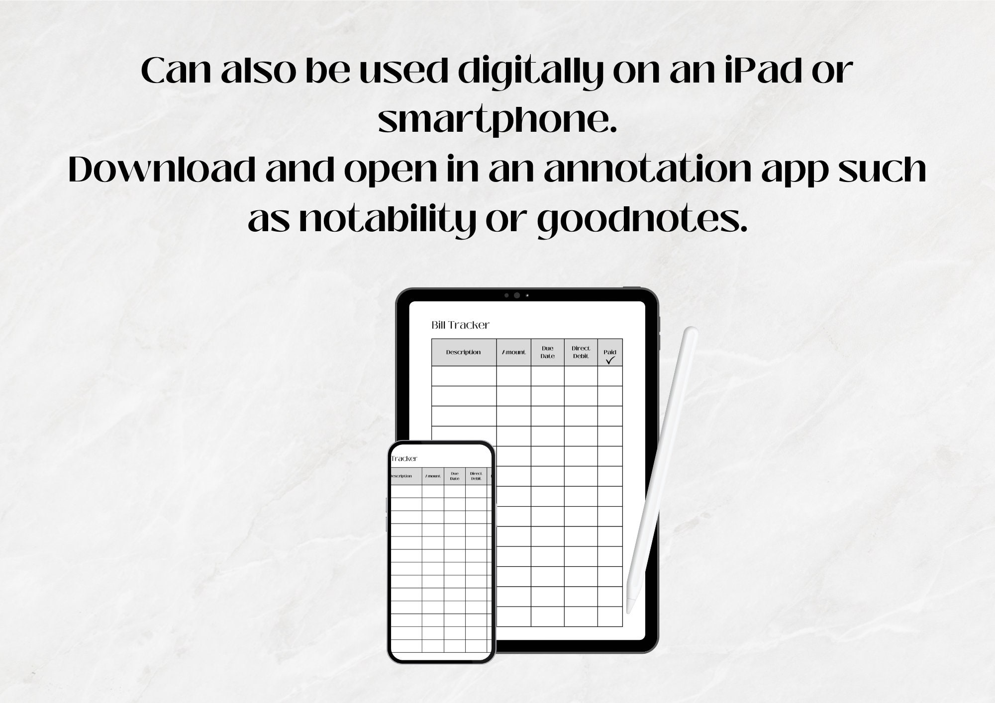 Bill Tracker Printable Bills Organiser Bills Reminder - Etsy