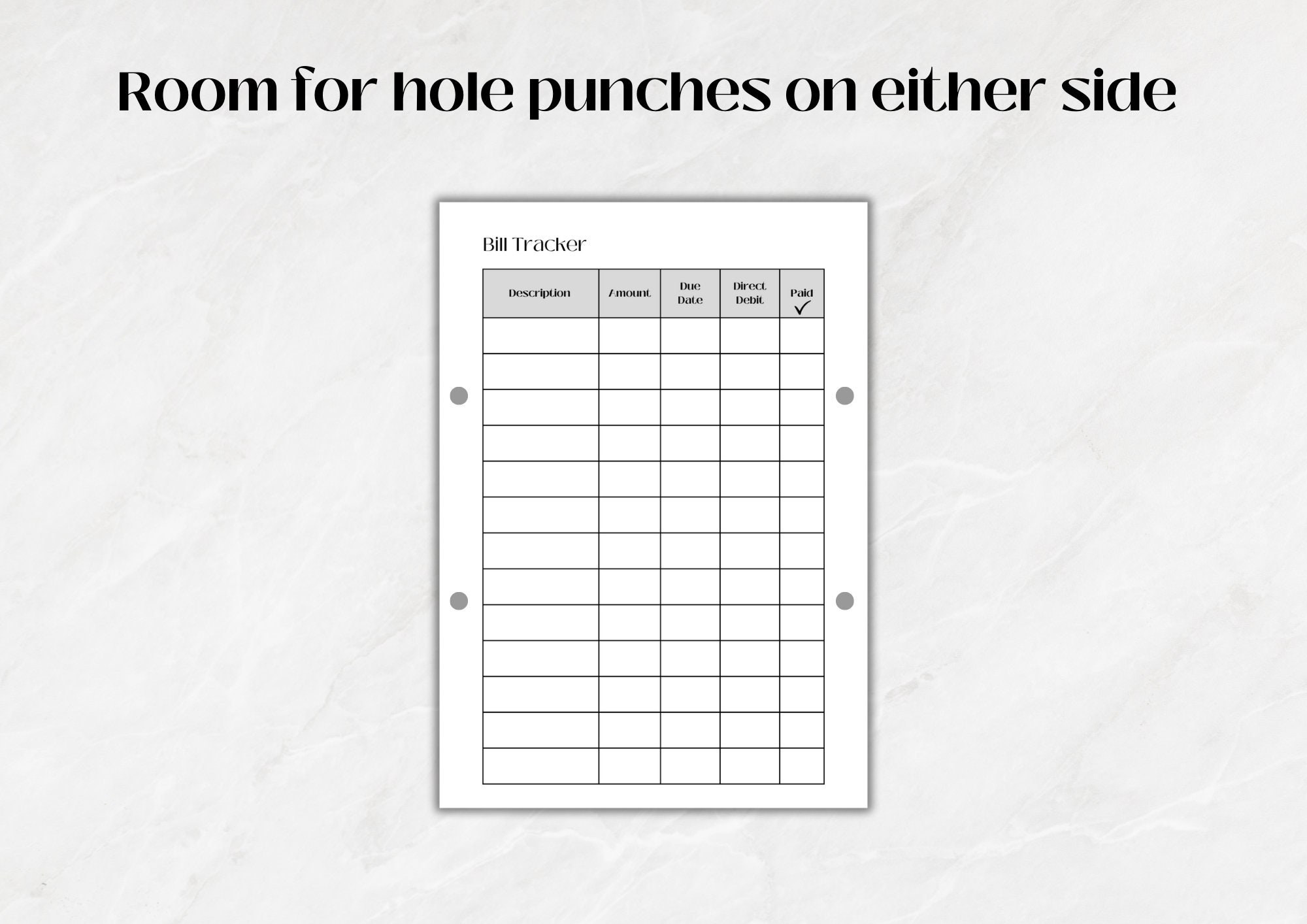 Bill Tracker Printable Bills Organiser Bills Reminder - Etsy