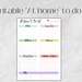 To Do List, at Home to Do List, Printable to Do List, Colour ...