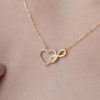 Infinity Heart Necklace - Etsy