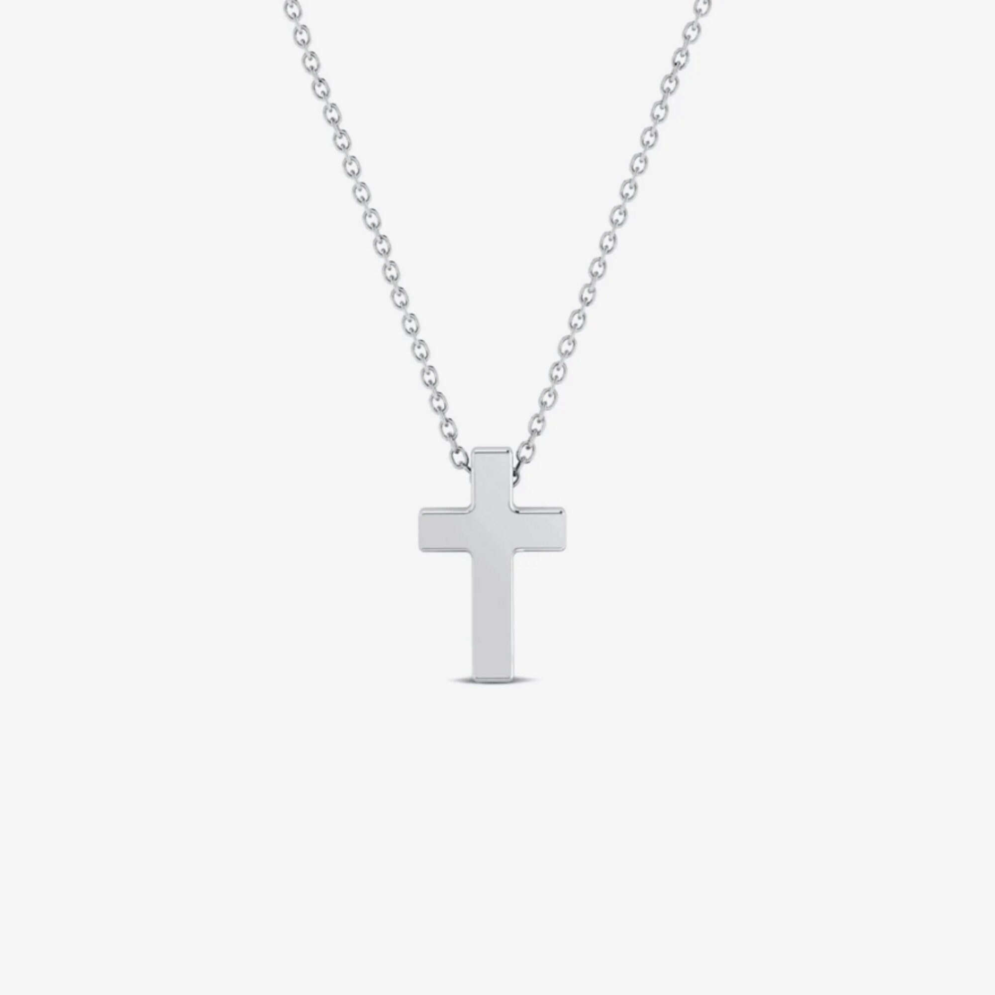 14K Gold Small Cross Necklace for Women Women's Protection Necklace ...