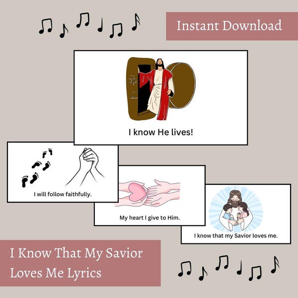 I Know My Savior - Etsy