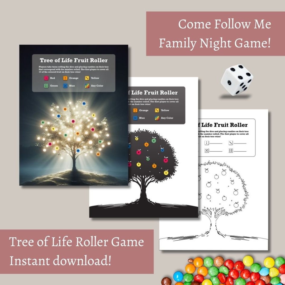 Tree of Life Family Game , Come Follow Me, Family Home Evening Game ...
