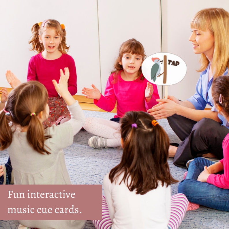 Music Singing Time Cue Cards, Sing Teaching Aids Props Signs, Printable ...