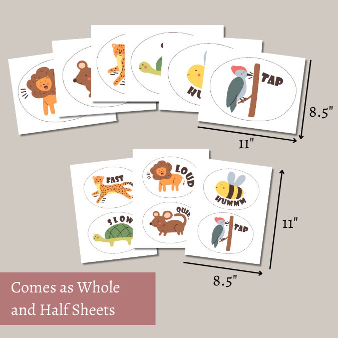 Music Singing Time Cue Cards, Sing Teaching Aids Props Signs, Printable ...