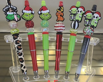 Christmas Beaded Pen | Christmas Pen | Cute Christmas Beaded Pen | Cute ...