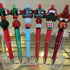 Christmas Beaded Pens - Etsy