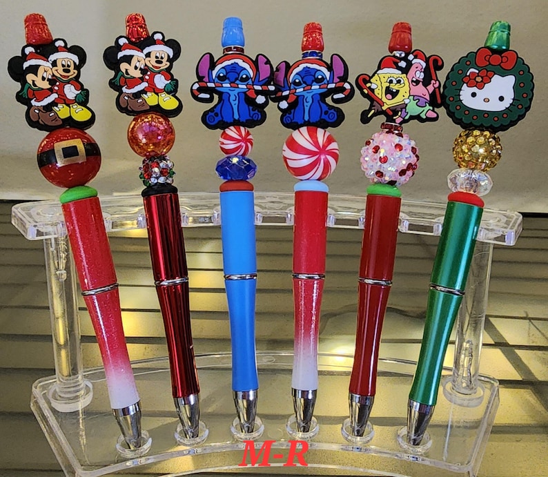 Christmas Beaded Pens - Etsy