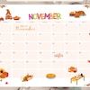 Printable BLANK October Calendar Planner, Holiday Themed Calendar, Cute ...