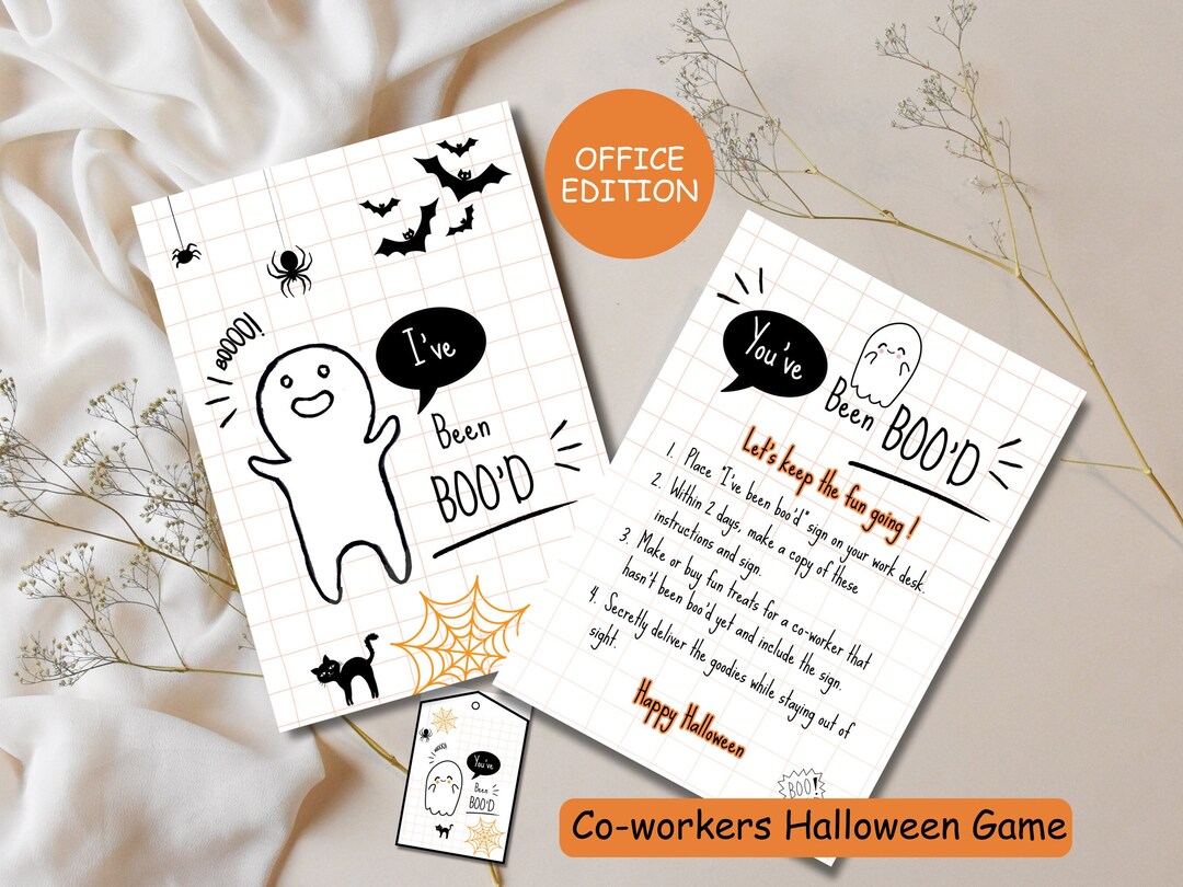 You've Been Booed Co Worker Game I've Been Booed at - Etsy