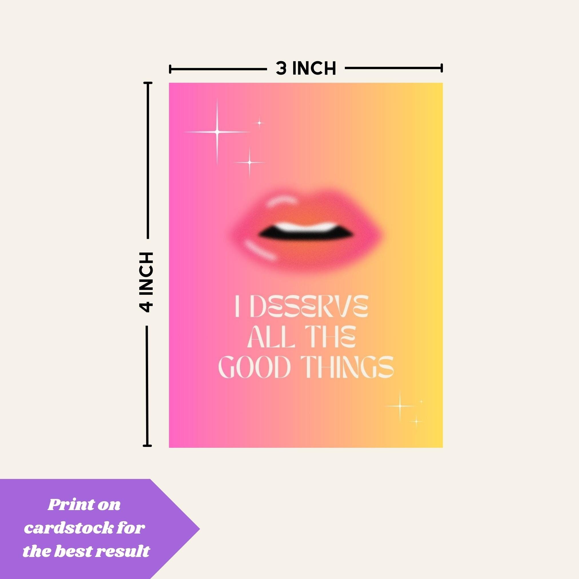 Printable Positive Affirmation Cards: Colorful Gratitude Deck (digital ...