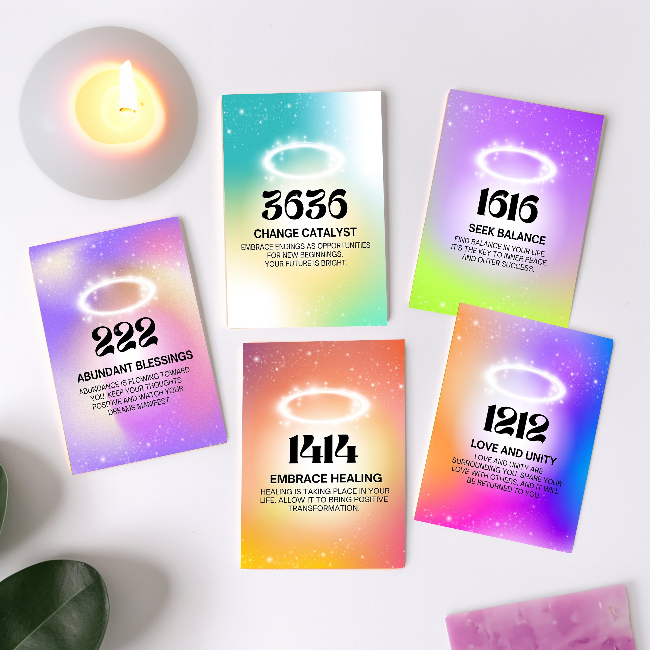 Angel Numbers Oracle Deck Printable Angel Number Cards Unique Tarot ...