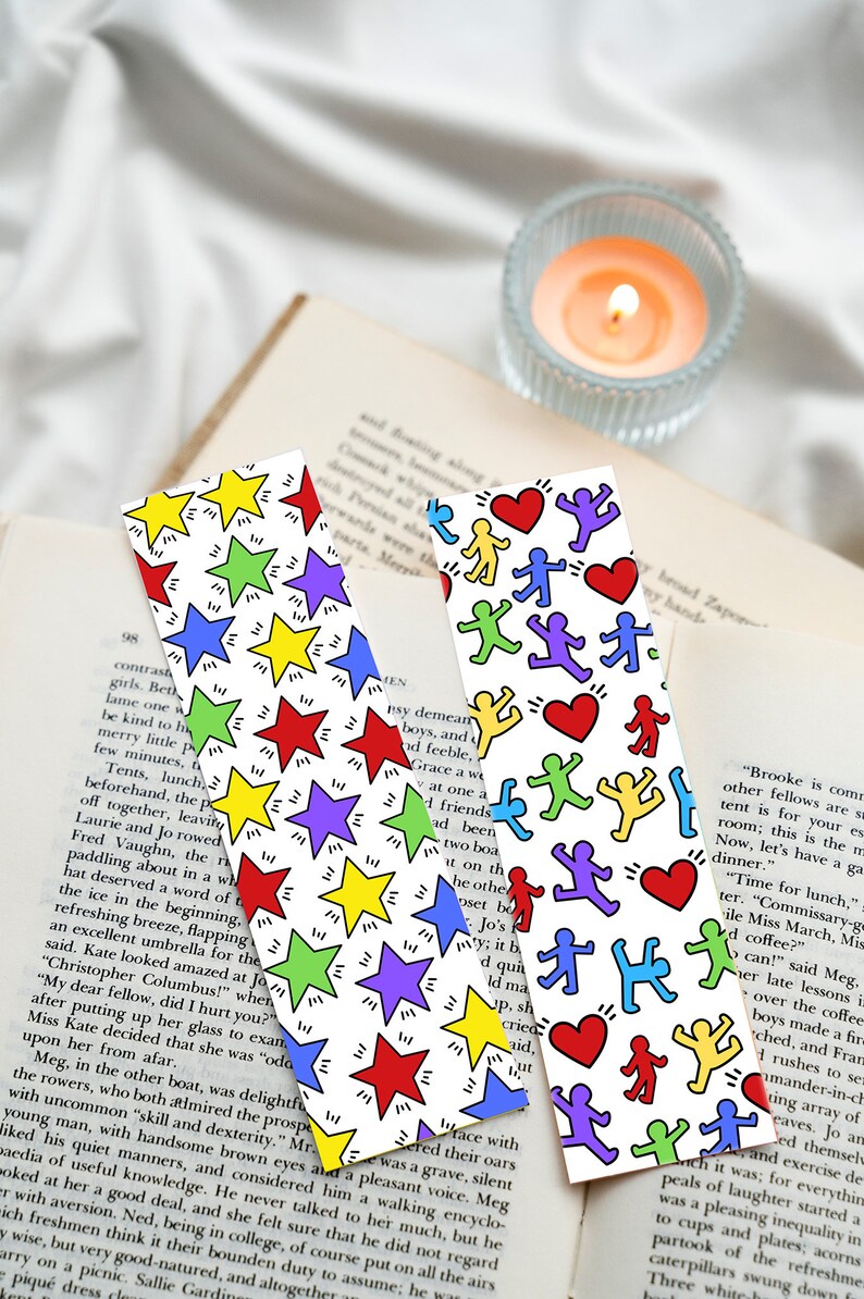 Keith Haring Printable Bookmarks Digital Bookmark Printable Bookmarks ...