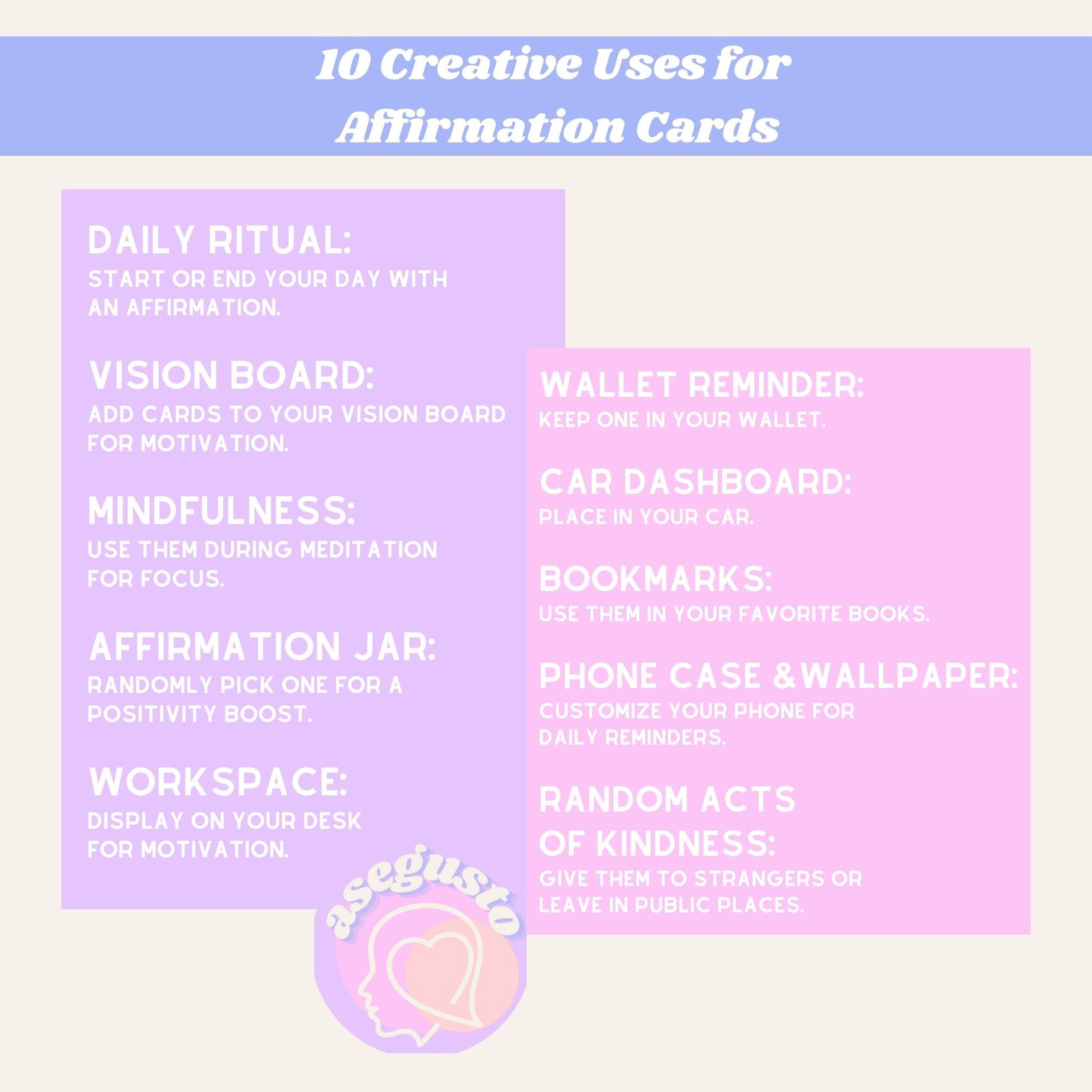 Printable Positive Affirmation Cards: Colorful Gratitude Deck (digital ...