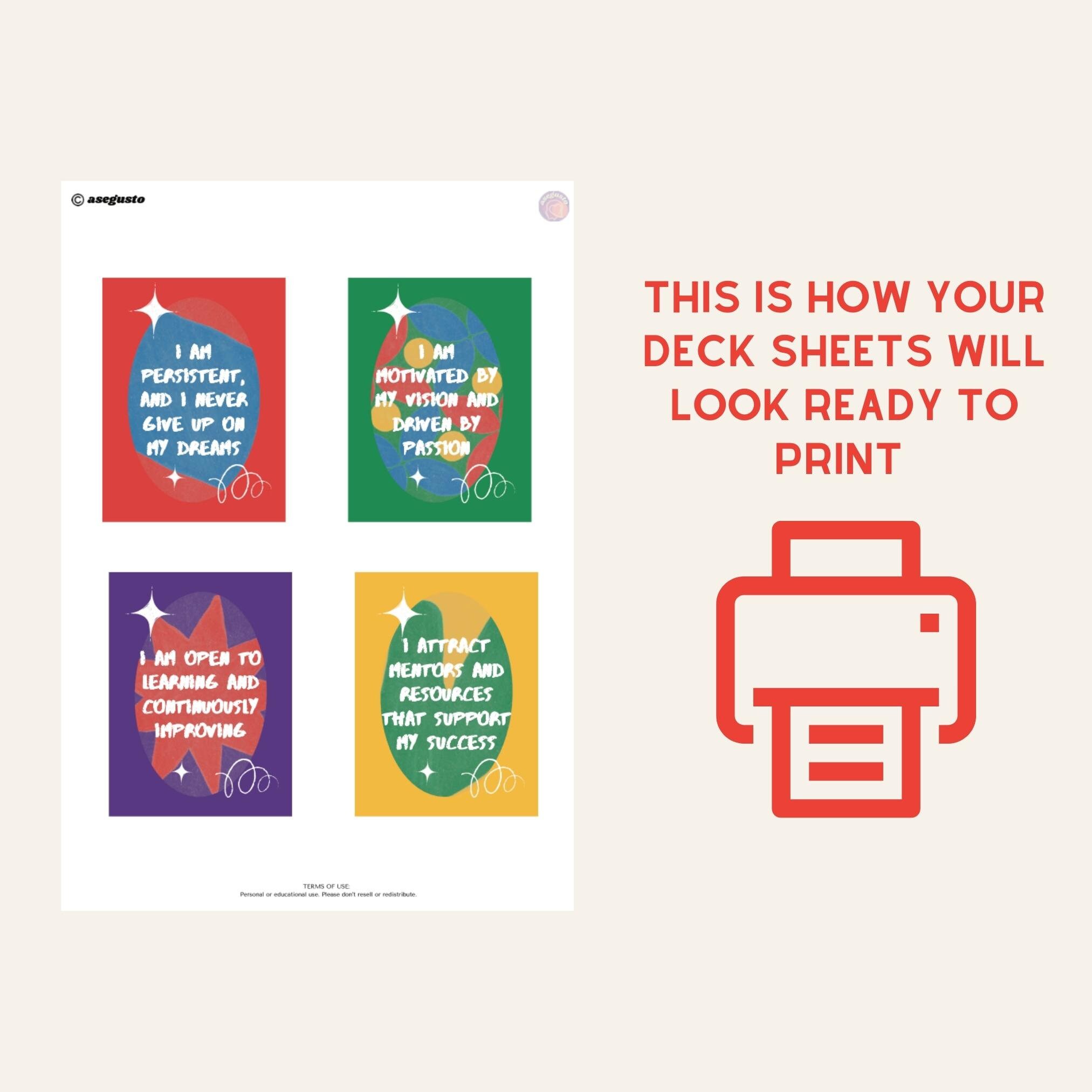 Success Affirmation Cards Printable Cards Success Magnet - Etsy