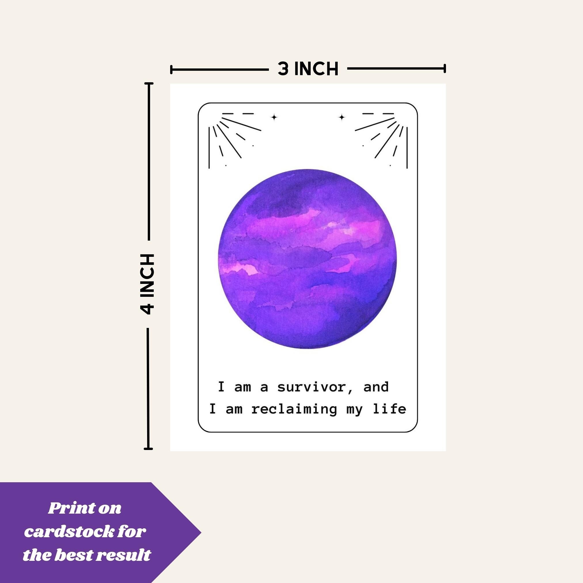 Quitting Affirmation Cards Printable Card Quitting Support Cards Self ...