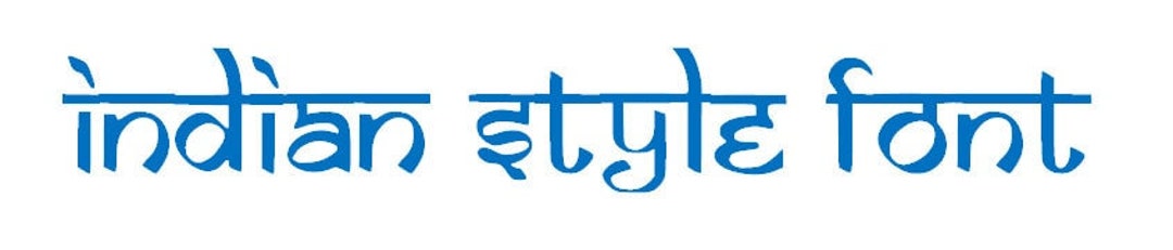 Indian Style Font, Hindi Style Font,indian Style Alphabet - Etsy