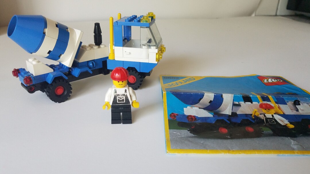 Vintage LEGO Set 6682 Cement Mixer / Mini Figure / Classic Town / 1985 ...