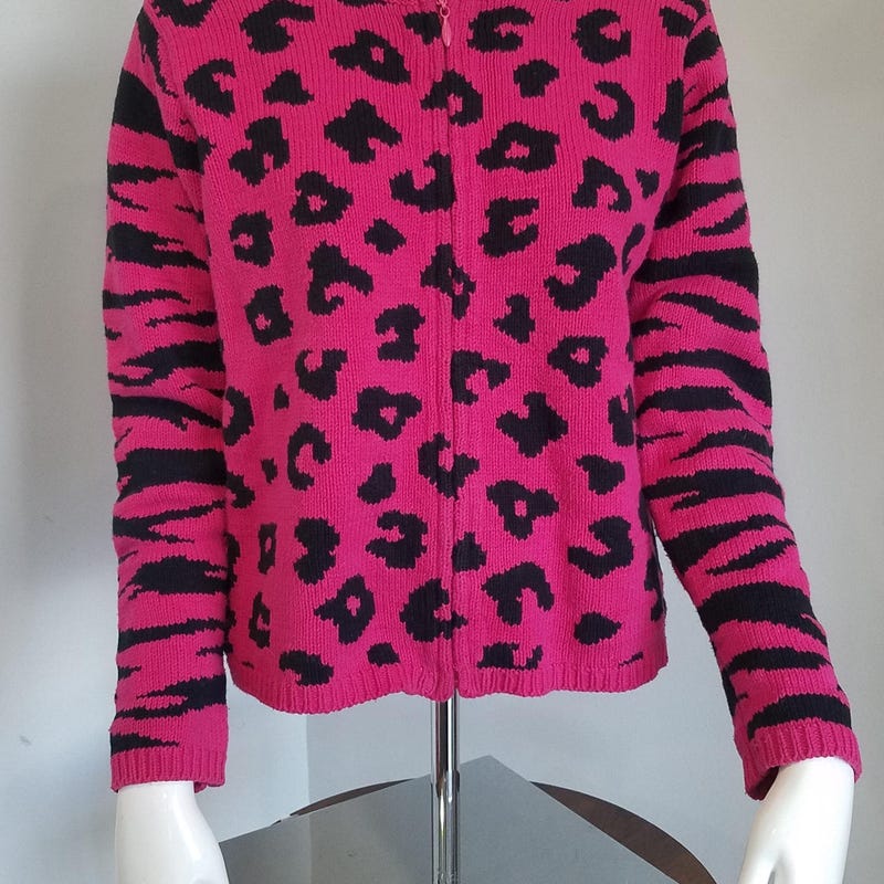 Leopard Sweater - Etsy