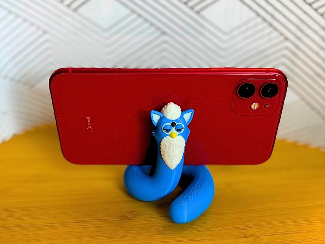 Long Furby Phone Stand / Desk Figure - Props up Your Phone to Keep Your ...