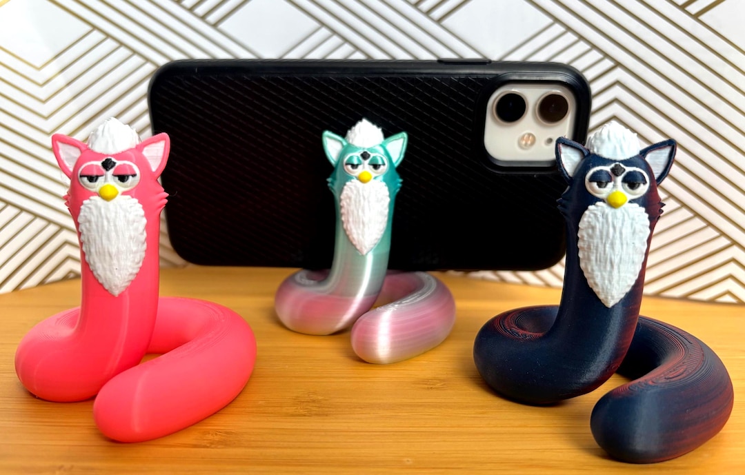 Long Furby Phone Stand: Custom Desk Companion - Etsy