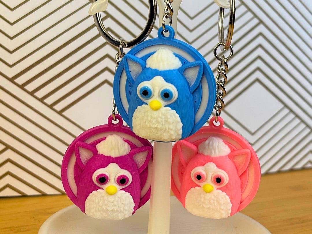 Furby Keychain - Coin Emblem, Custom - Etsy