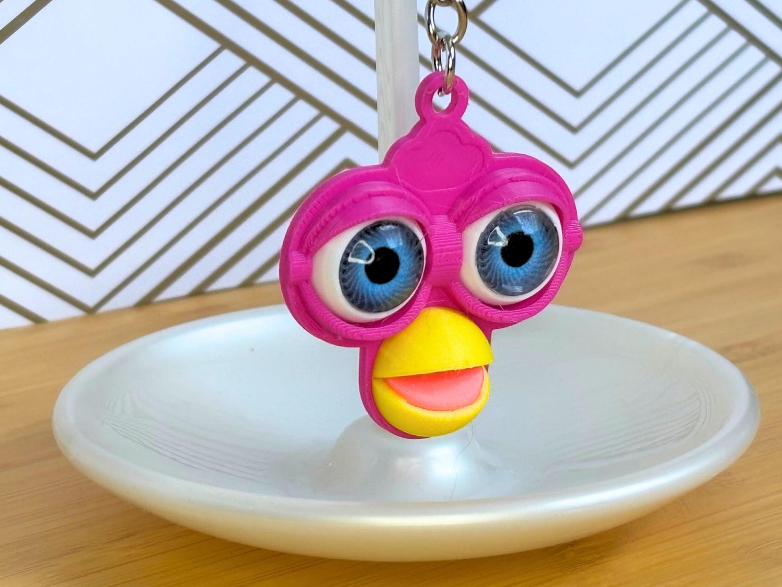 Furby Faceplate Keychain - Etsy